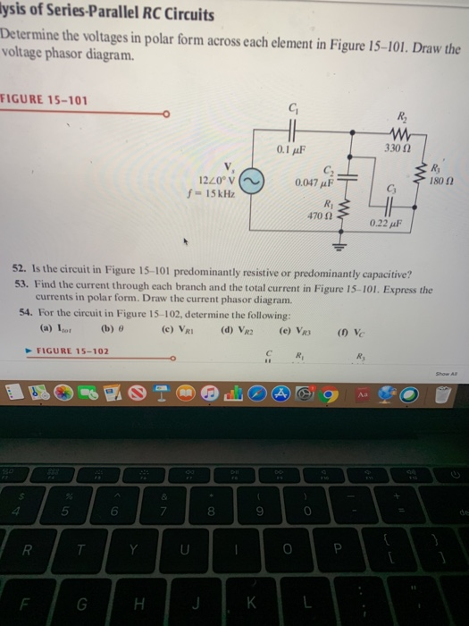 Solved lysis of Series-Parallel RC Circuits Determine the | Chegg.com