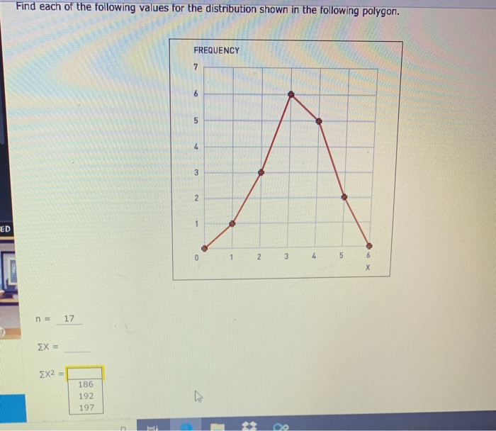 Solved Find each of the following values for the | Chegg.com