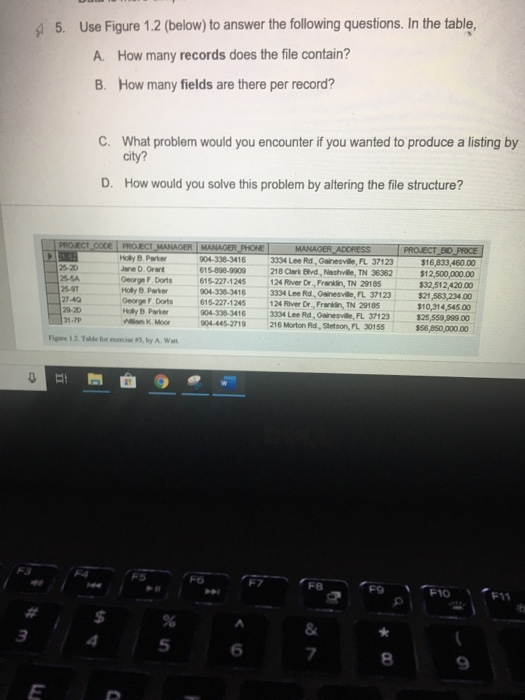 Solved A 5. Use Figure 1.2 (below) to answer the following | Chegg.com