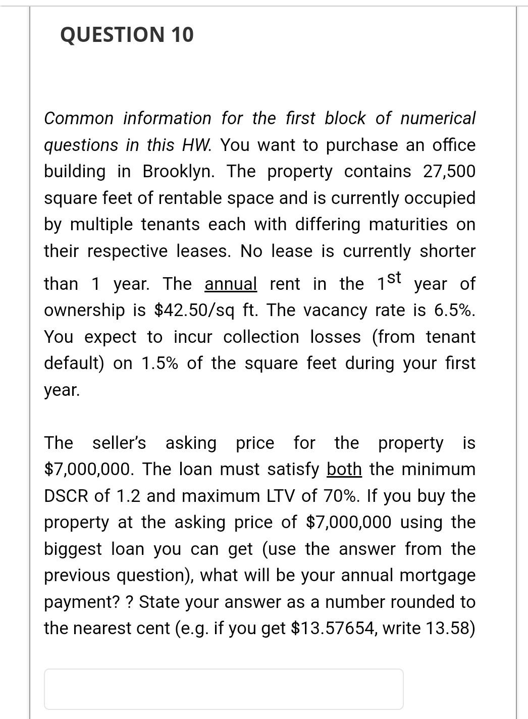 Solved Common information for the first block of numerical | Chegg.com