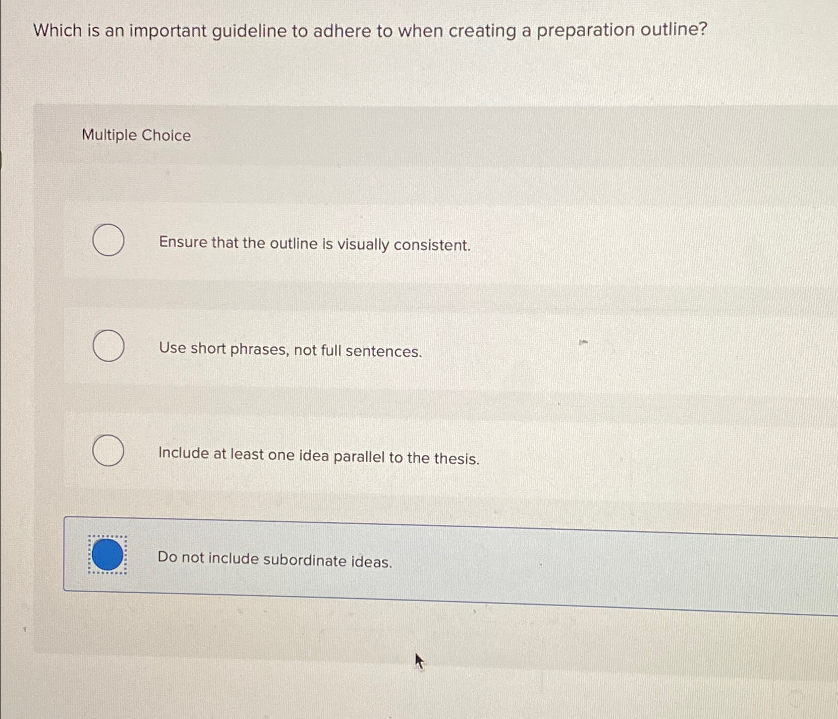 Solved Which is an important guideline to adhere to when | Chegg.com