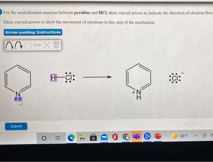 Solved For the neutralization reaction between pyridine and | Chegg.com
