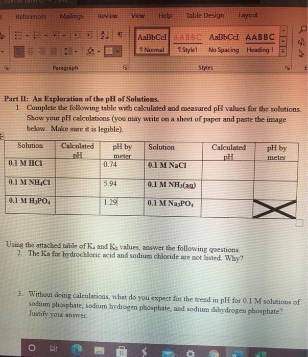 Solved Gamis References Mailings Review View Help Table