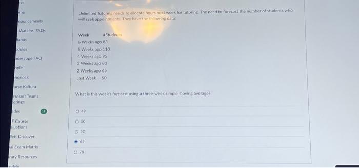 Solved Unlimited Futorme nseds to slocate hours nest week | Chegg.com
