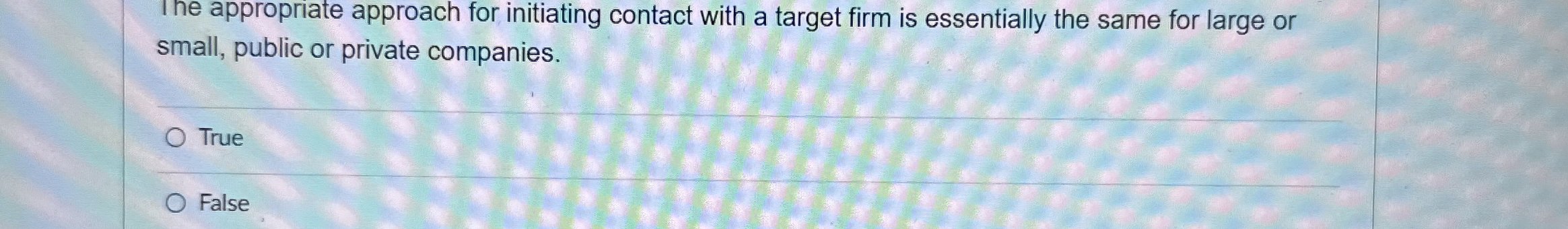 Solved Ihe appropriate approach for initiating contact with | Chegg.com