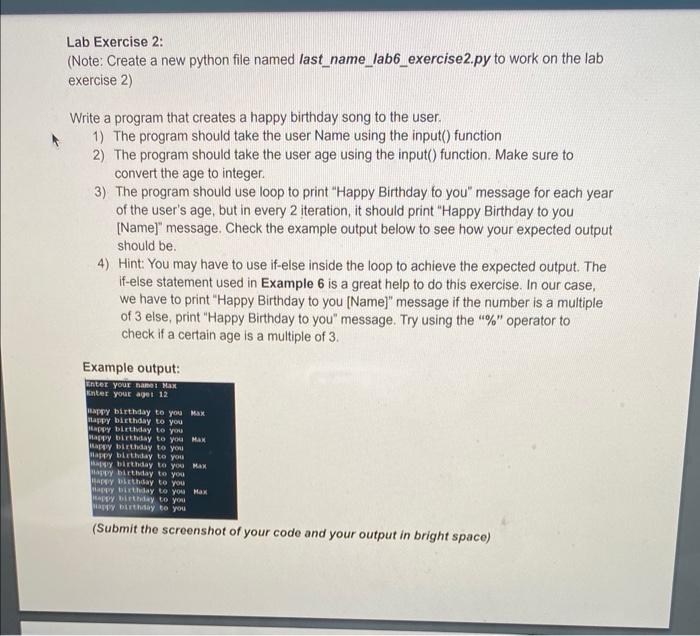 Solved Lab Exercise 1 Note Create A New Python File Named
