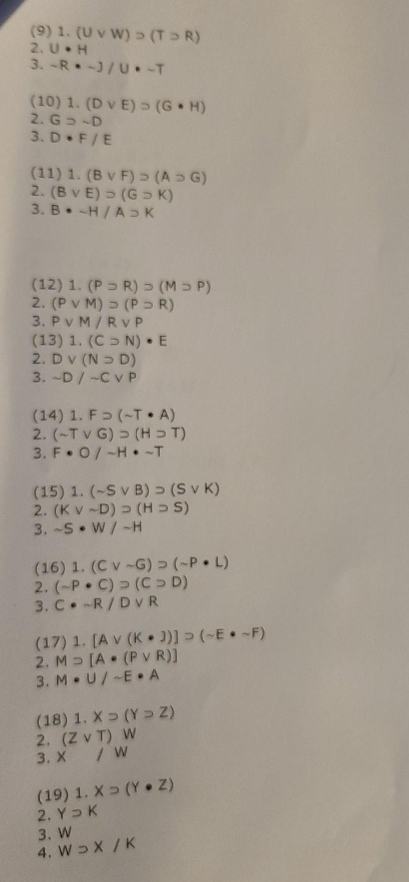 Solved 8 Rules of Implication Homework Exercise 3 This | Chegg.com