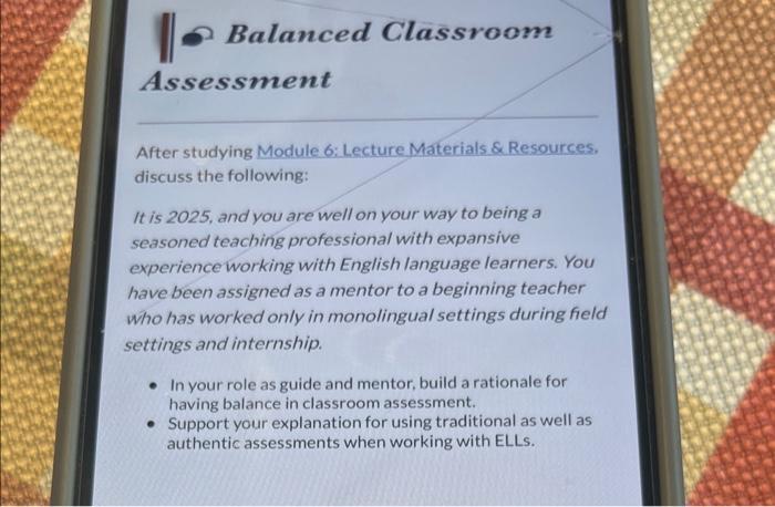 After Studying Module 6 Lecture Materials Chegg