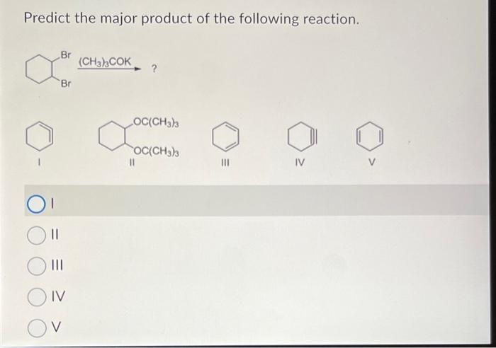 Predict the major product of the following reaction. | Chegg.com