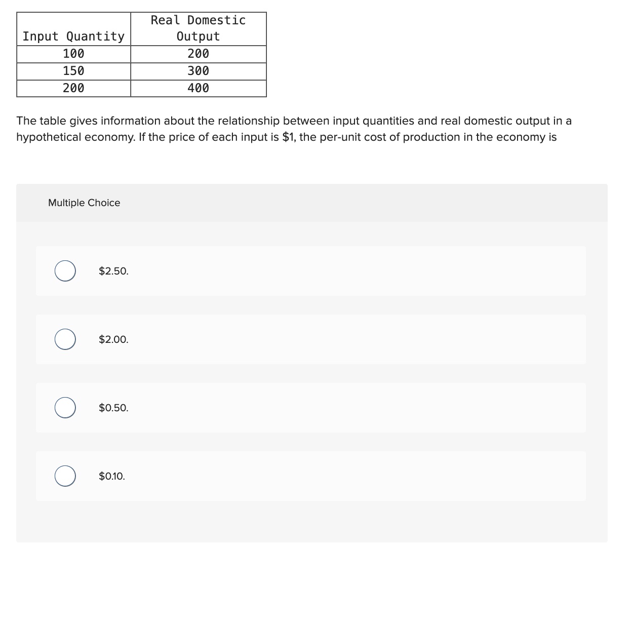 Solved \table[[Input Quantity,\table[[Real | Chegg.com
