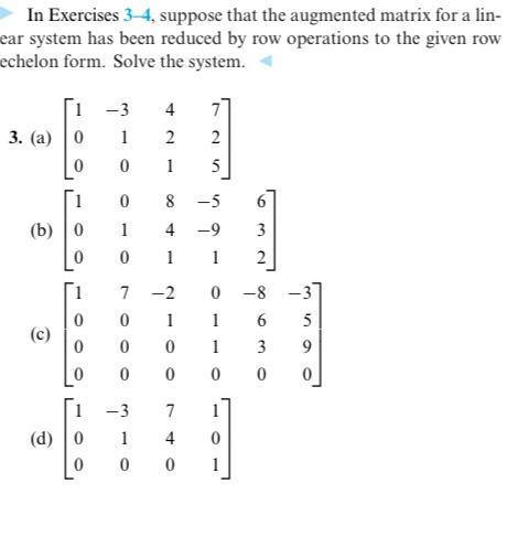 Solved In Exercises 1-2, determine whether the matrix is in | Chegg.com