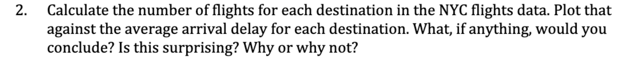 Solved Using nycflights dataset in RstudioCalculate the | Chegg.com