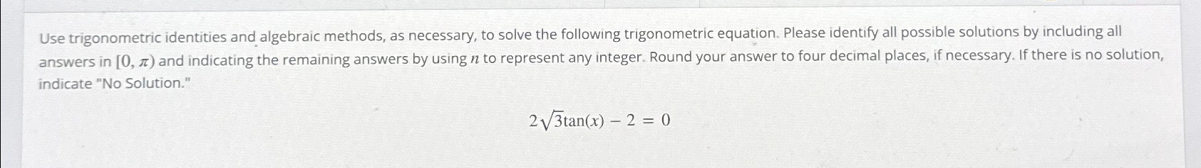 Solved Use trigonometric identities and algebraic methods, | Chegg.com