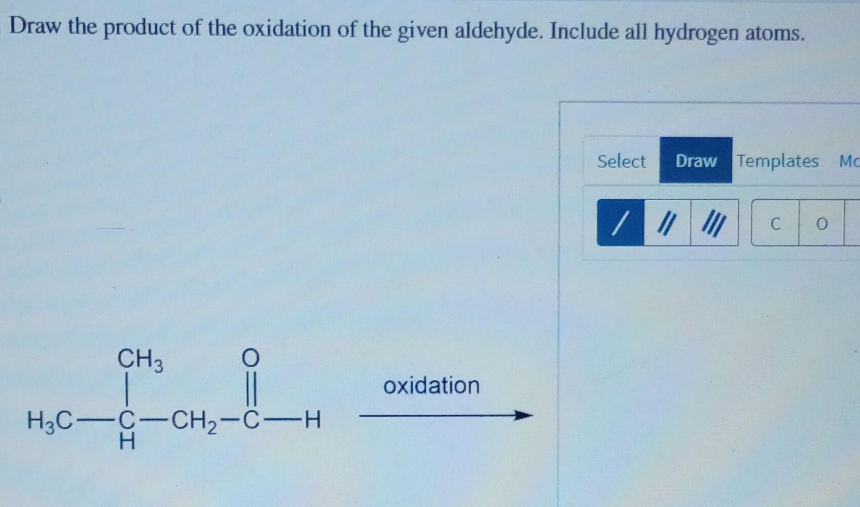 Solved Draw the product of the oxidation of the given | Chegg.com