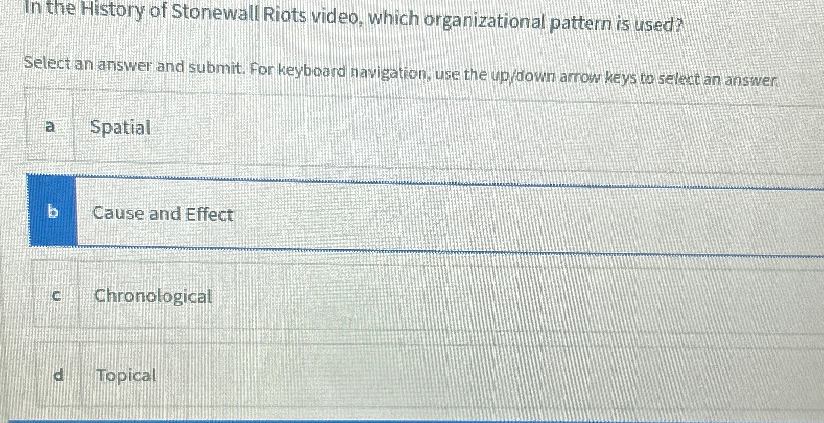Solved In the History of Stonewall Riots video, which | Chegg.com