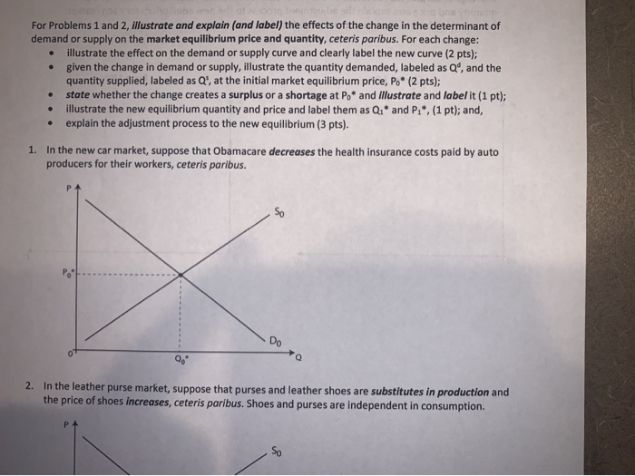 Solved For Problems 1 and 2, illustrate and explain (and | Chegg.com