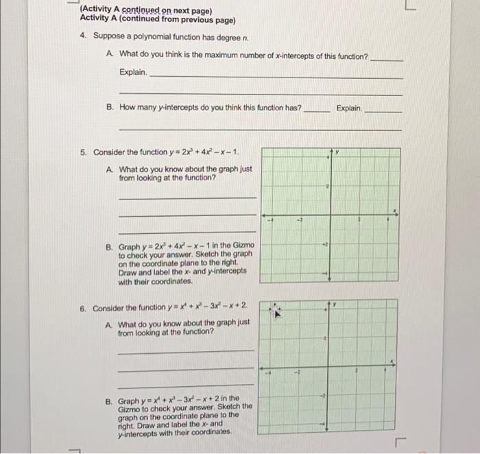 Solved 1. The function graphed, y=0.5x3−2x2−x+4, is a cubic | Chegg.com