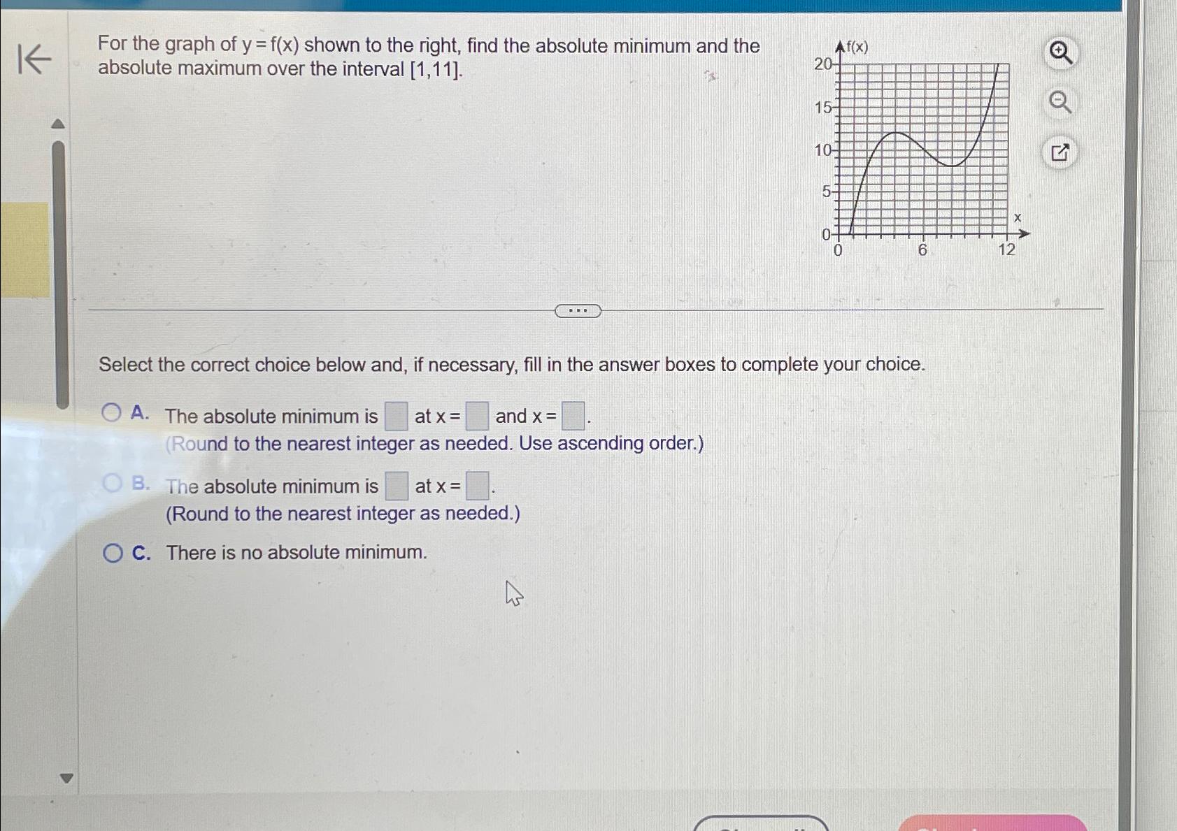 Solved For the graph of y=f(x) ﻿shown to the right, find the | Chegg.com