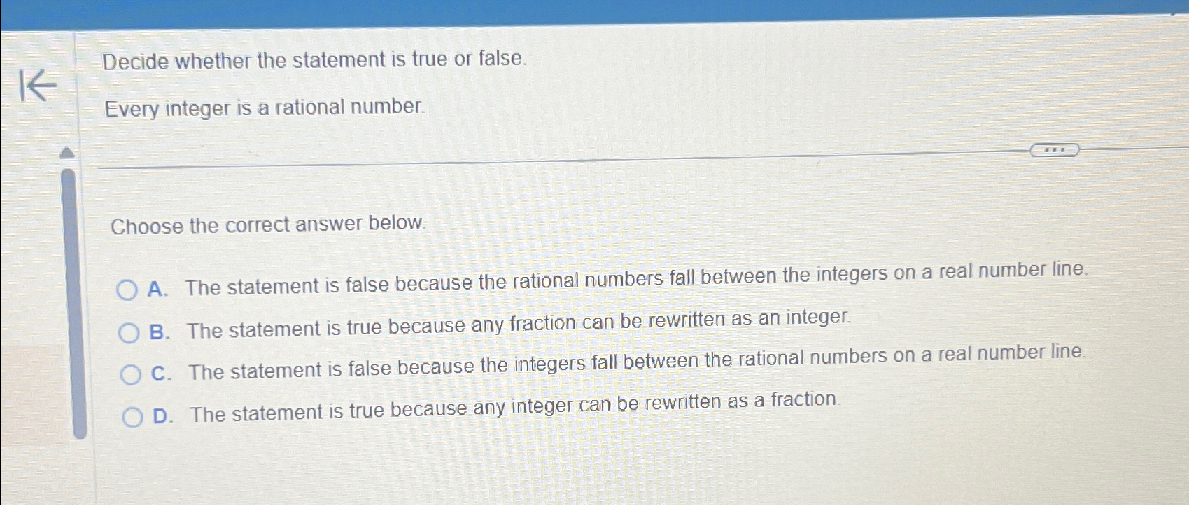Solved Decide whether the statement is true or false.Every | Chegg.com