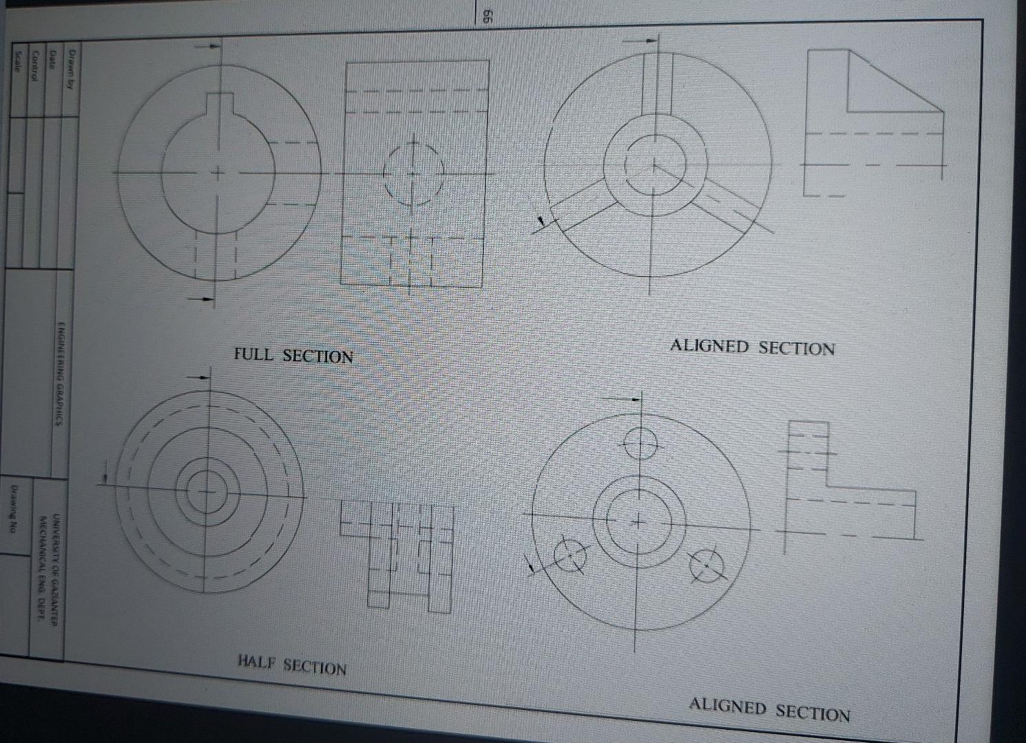 Solved Draw sectional view from B-B and sectional left-side | Chegg.com