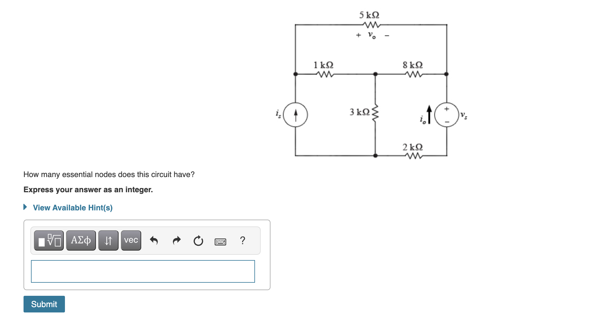 Solved How many essential nodes does this circuit | Chegg.com