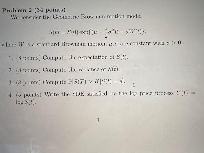 Solved Problem 2 (34 points) We consider the Geometric | Chegg.com Solved Problem 2 (34 points) We consider the Geometric | Chegg.com