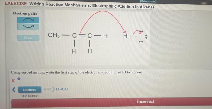 Solved References) EXERCISE Writing Reaction Mechanisms: | Chegg.com