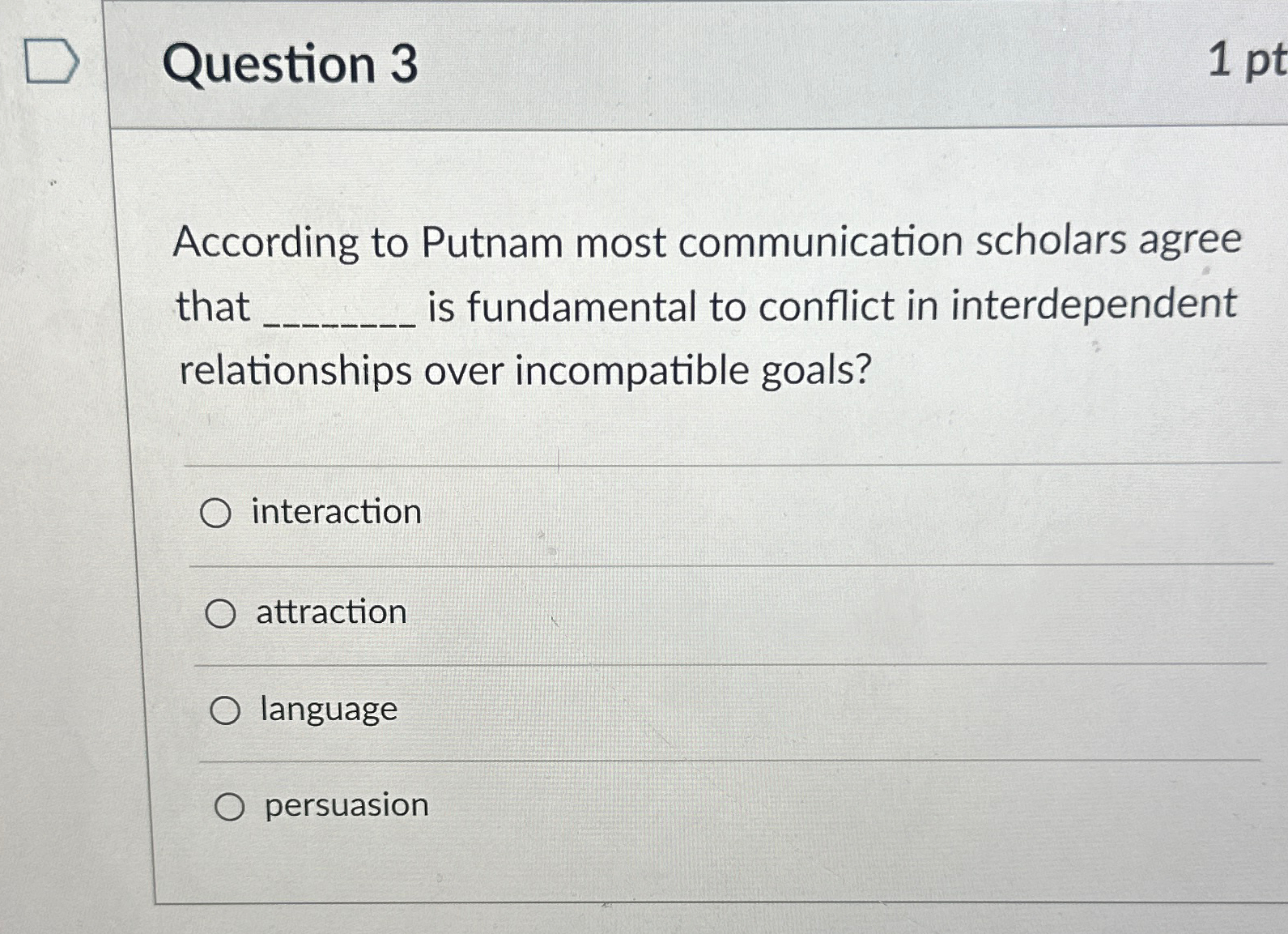 Solved Question 3According to Putnam most communication | Chegg.com