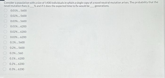 Solved Which of the following is correct? Random drift tends | Chegg.com