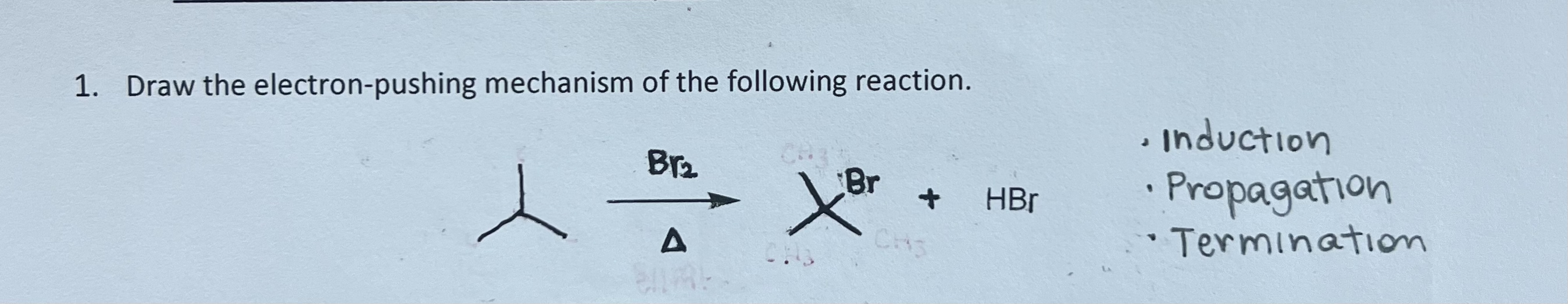 Solved Draw the electron-pushing mechanism of the following | Chegg.com