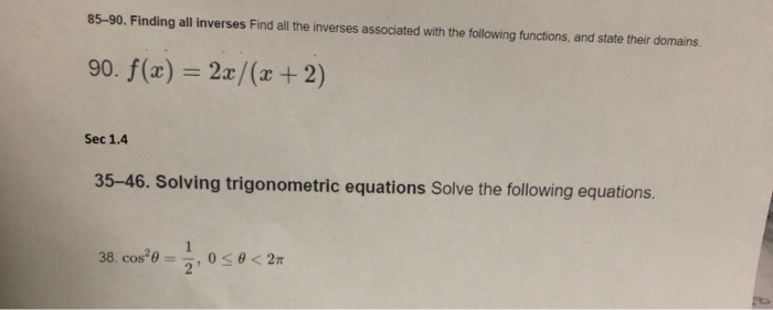 Solved 85-90. Finding all inverses Find all the inverses | Chegg.com