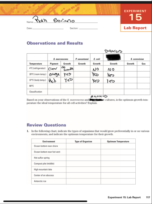 Solved EXPERIMENTName:Soliano15Date: q, ﻿Section: q,Lab | Chegg.com