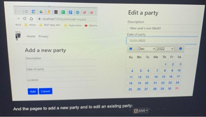 ASP.NET Core Web App (MVC) C# application. View | Chegg.com
