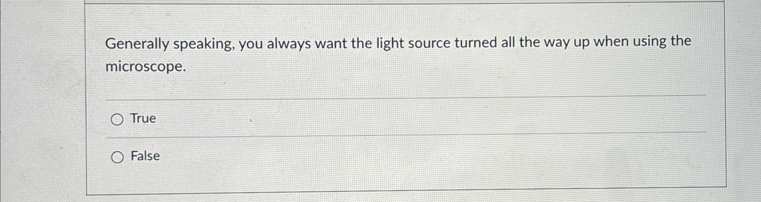Solved Generally speaking, you always want the light source | Chegg.com
