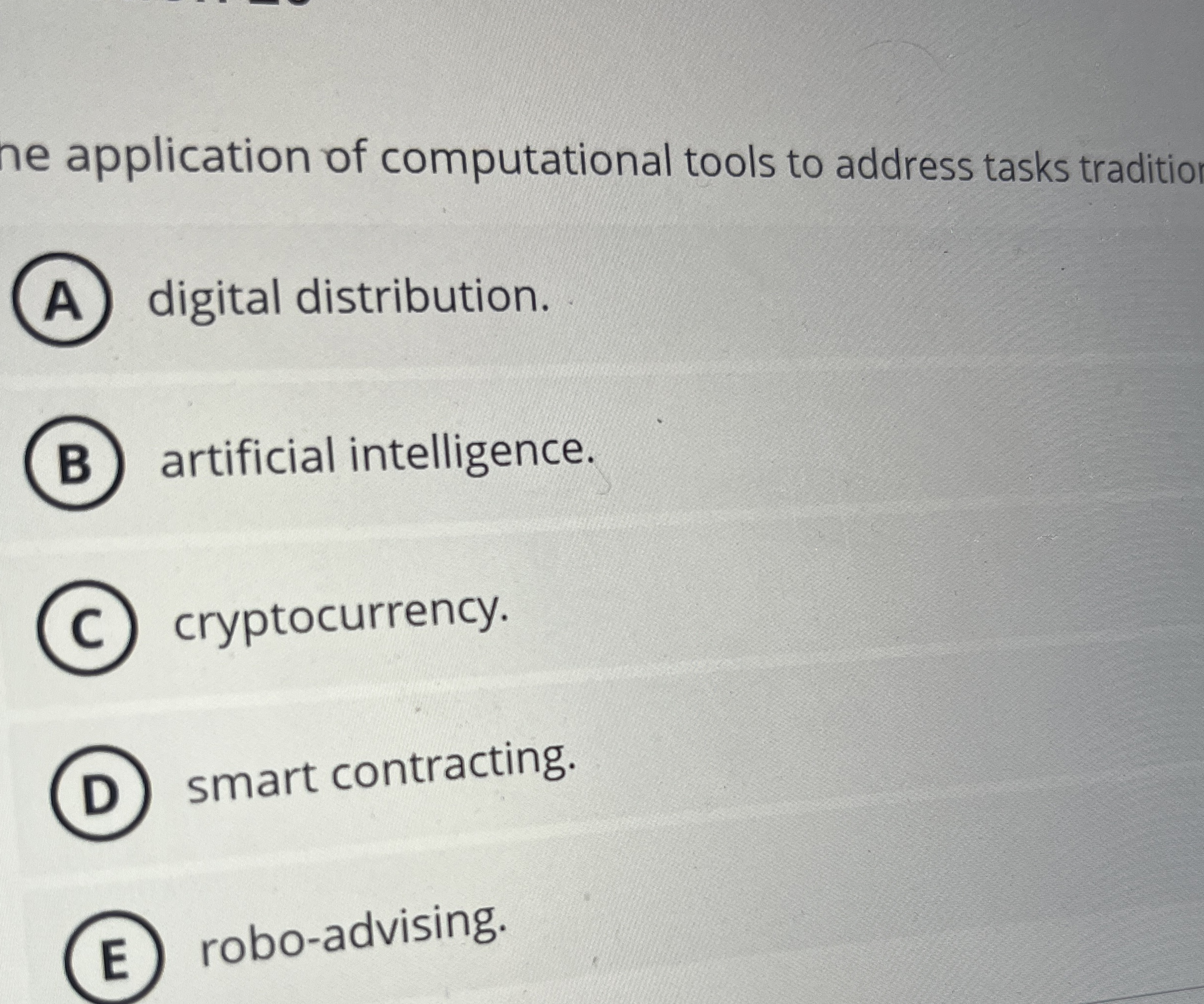 Solved he application of computational tools to address | Chegg.com