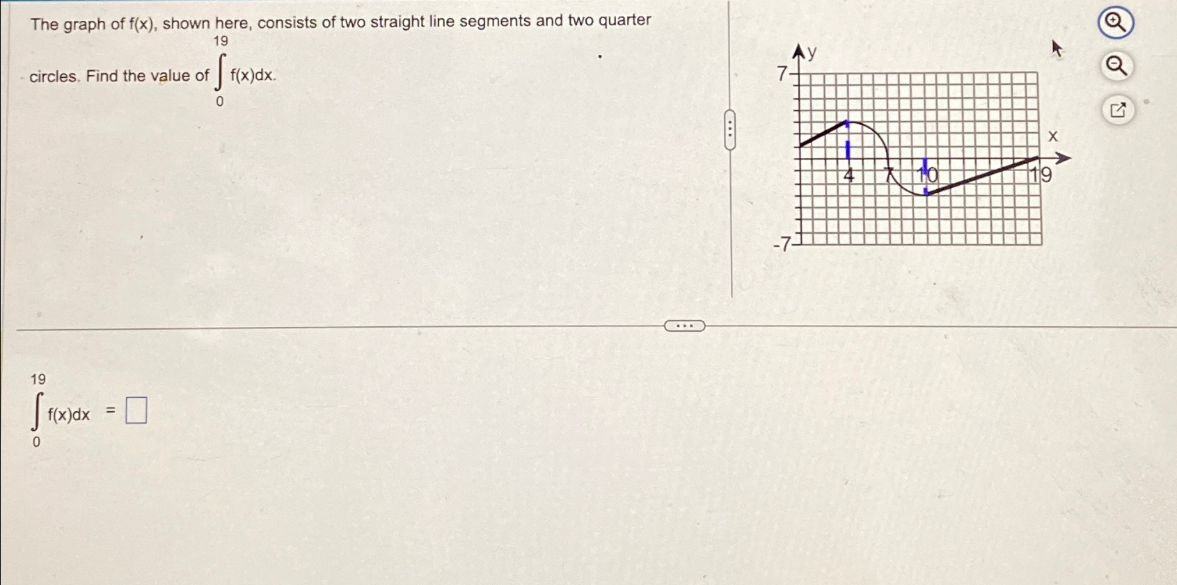 Solved The graph of f(x), ﻿shown here, consists of two | Chegg.com