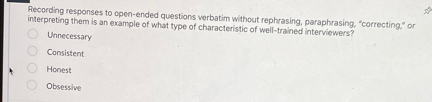 Solved Recording responses to open-ended questions verbatim | Chegg.com