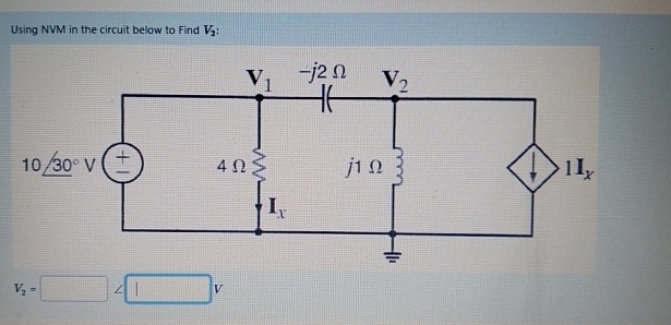 Solved Using NVM in the circuit below to Find V2 | Chegg.com