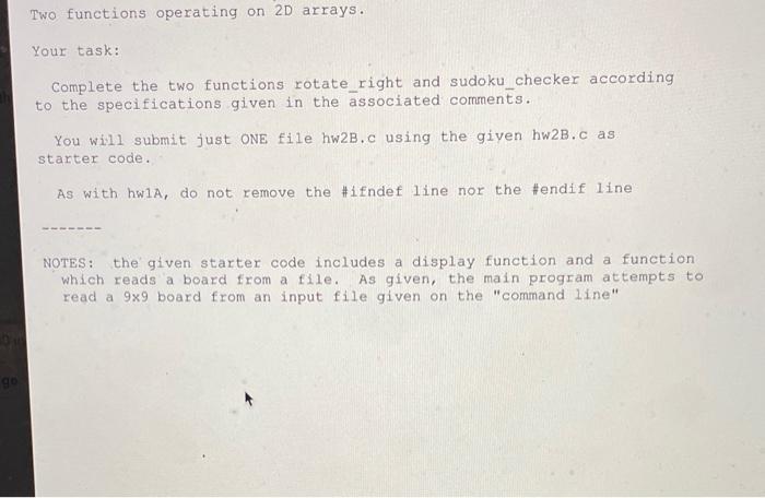 Solved Your task: Complete the two functions rotate_right | Chegg.com