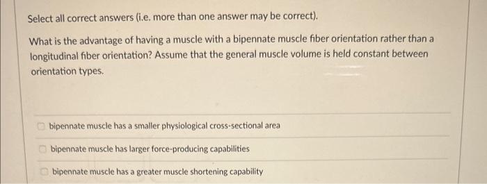 Solved Select All Correct Answers I E More Than One Answer