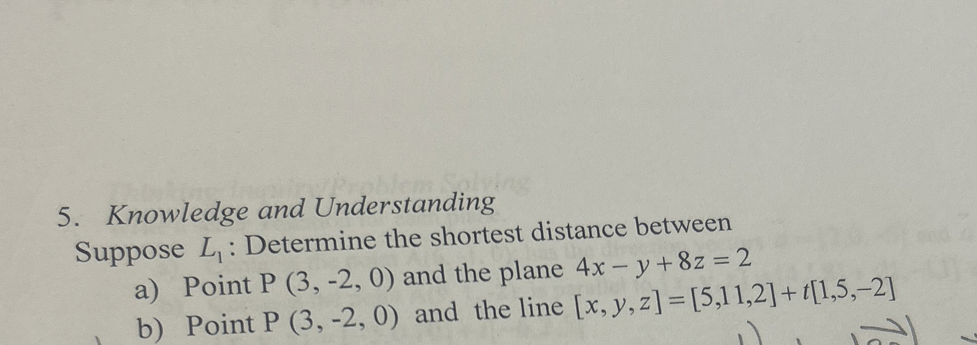 Solved Knowledge and UnderstandingSuppose L1: Determine the | Chegg.com