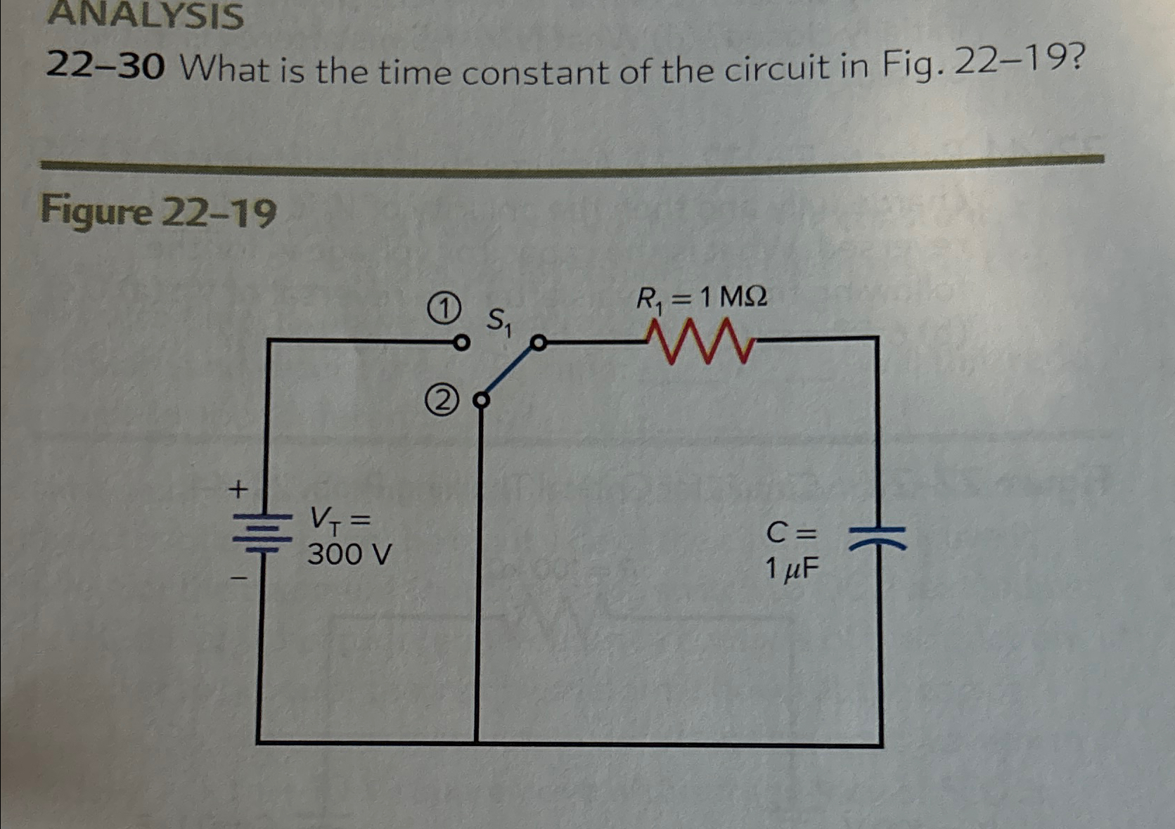 Solved ANALYSIS22-30 ﻿What is the time constant of the | Chegg.com