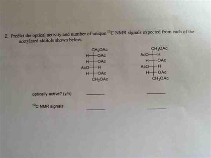 Solved Predict the optical activity and number of unique 23 | Chegg.com