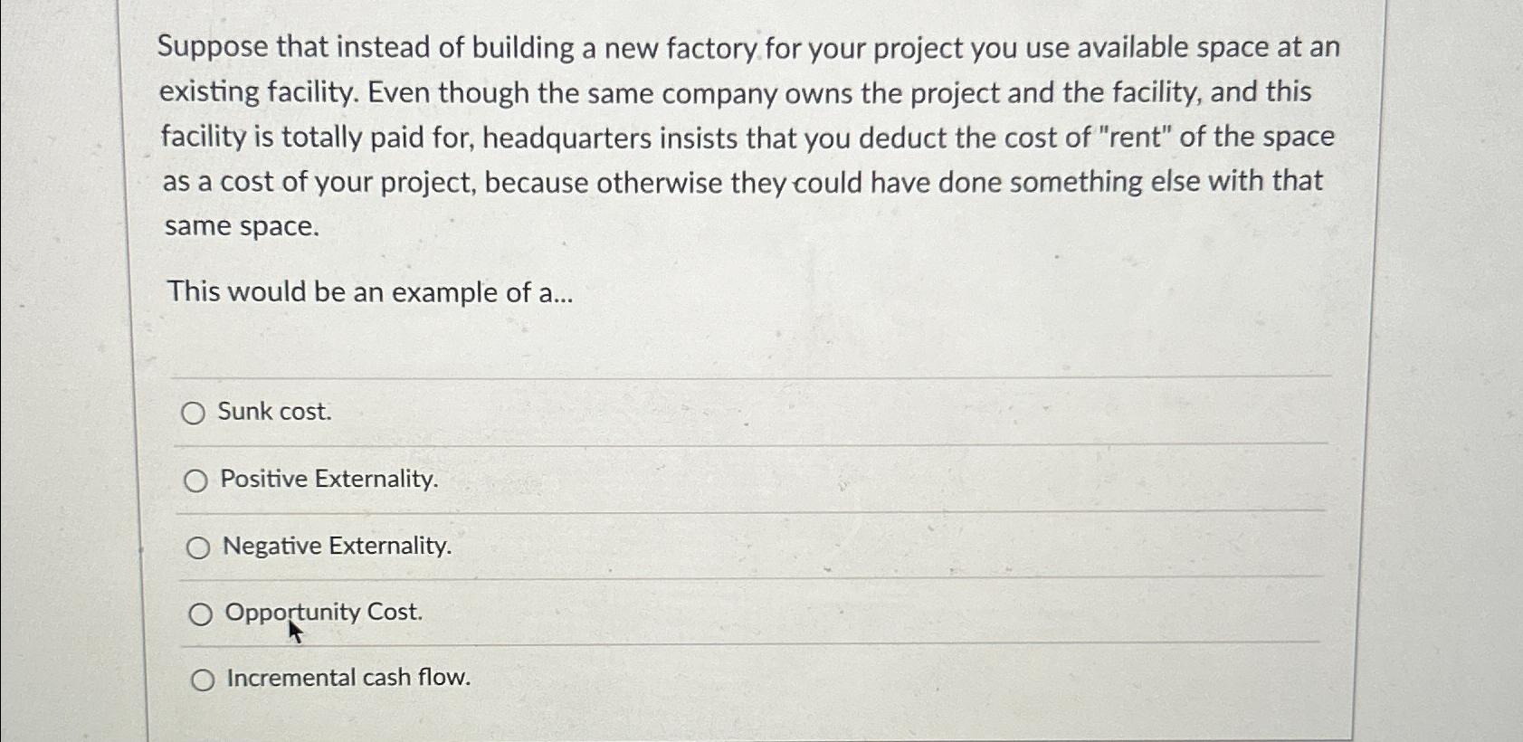 Solved Suppose that instead of building a new factory for | Chegg.com