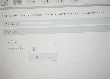 Find the least common denominator. Then rewrite each | Chegg.com