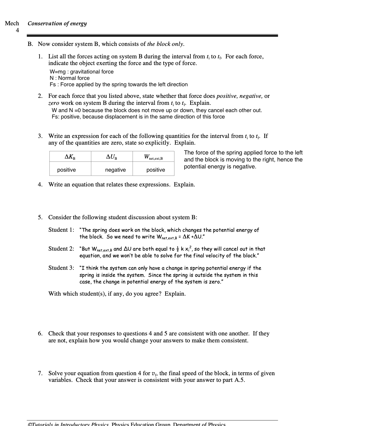 B. ﻿Now consider system B, ﻿which consists of the | Chegg.com