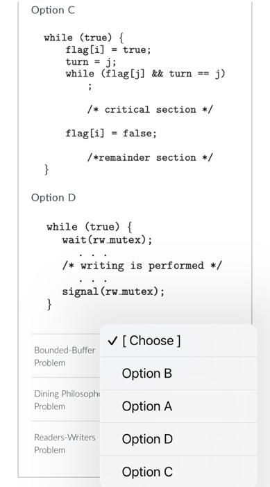 Solved Match the classic synchronization problem to its most | Chegg.com