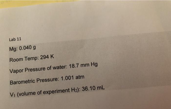 Solved Lab 11 Data Sheet: Gas Concepts Date: Name: | Chegg.com