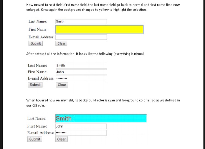 Solved In addition to hover pseudo-class, there are pseude | Chegg.com