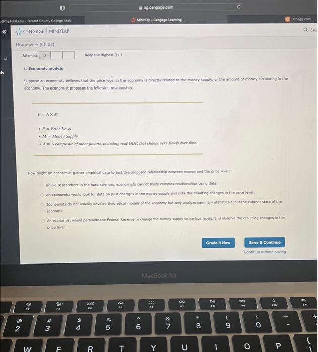suppose an economist believes that the price level in | Chegg.com